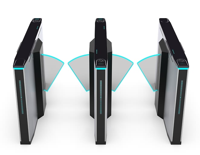 High-end Black High Speed Flap Barrier Gate - EAS