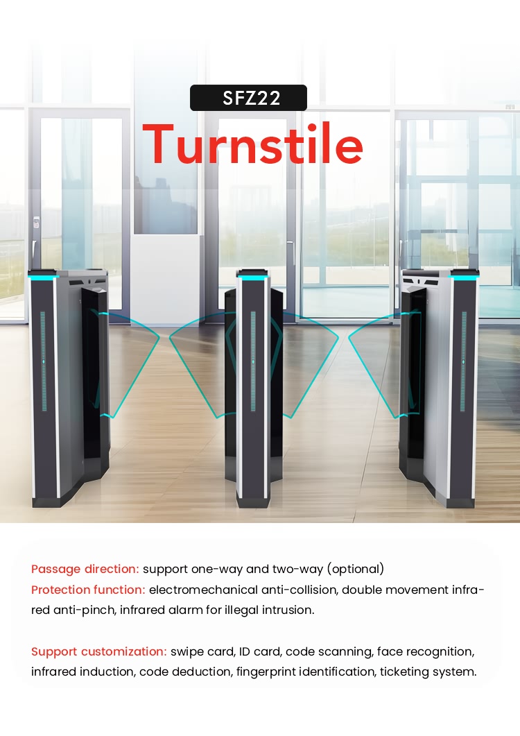 High-end Black High Speed Flap Barrier Gate - EAS