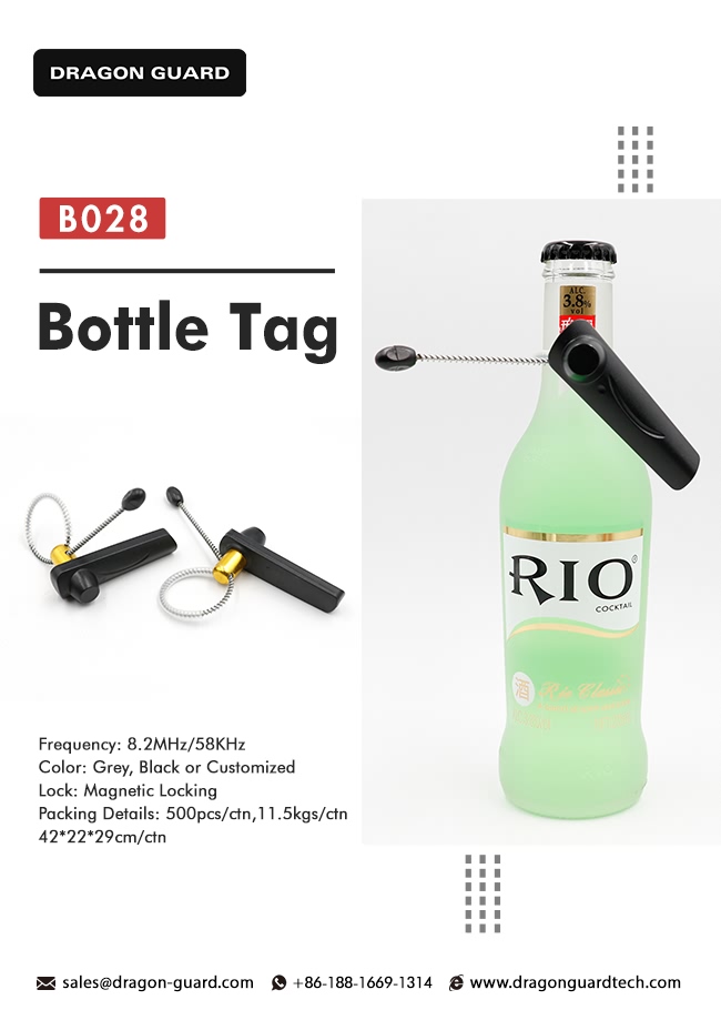 eas magnetic steel retail security bottle tag - EAS